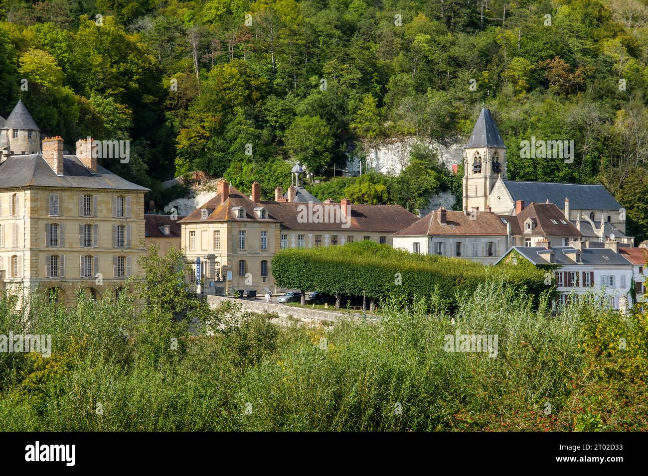 La Roche-Guyon in the Regional Natural Parc of the Vexin with its ...