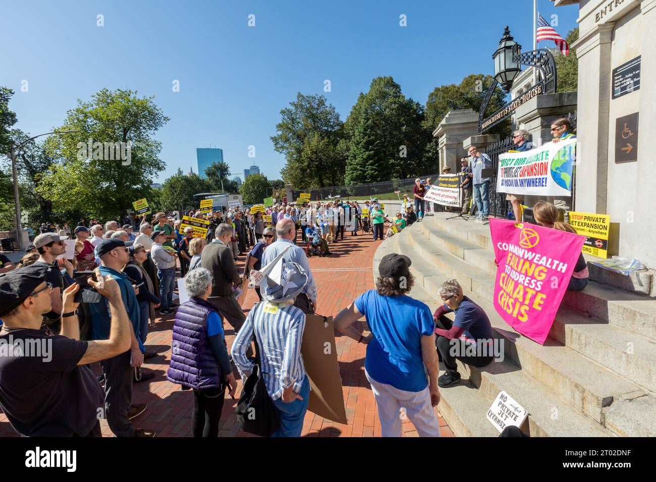 October 2, 2023. Boston, MA. Activist and community members rallied at ...