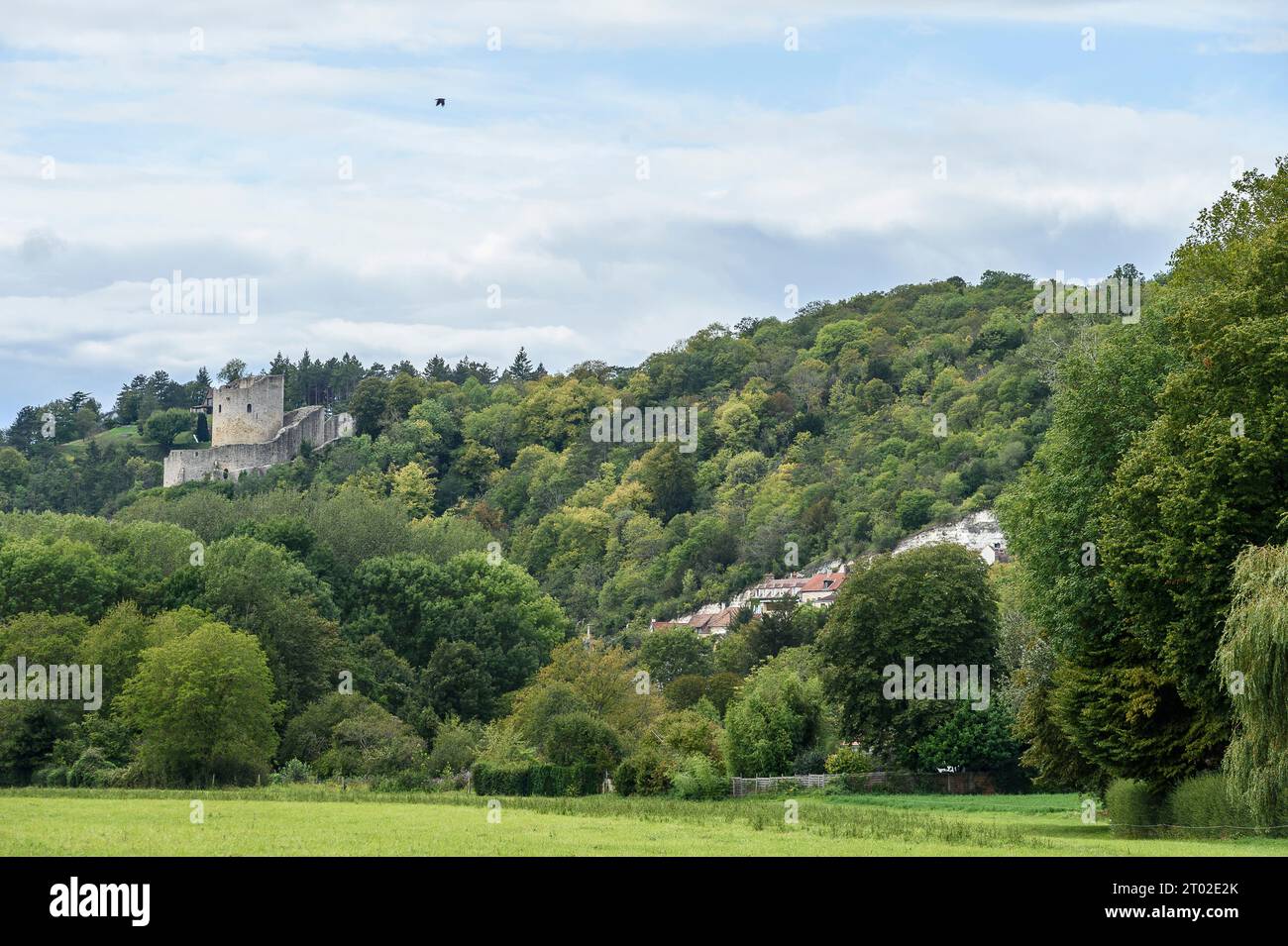 La Roche-Guyon in the Regional Natural Parc of the Vexin with its ...