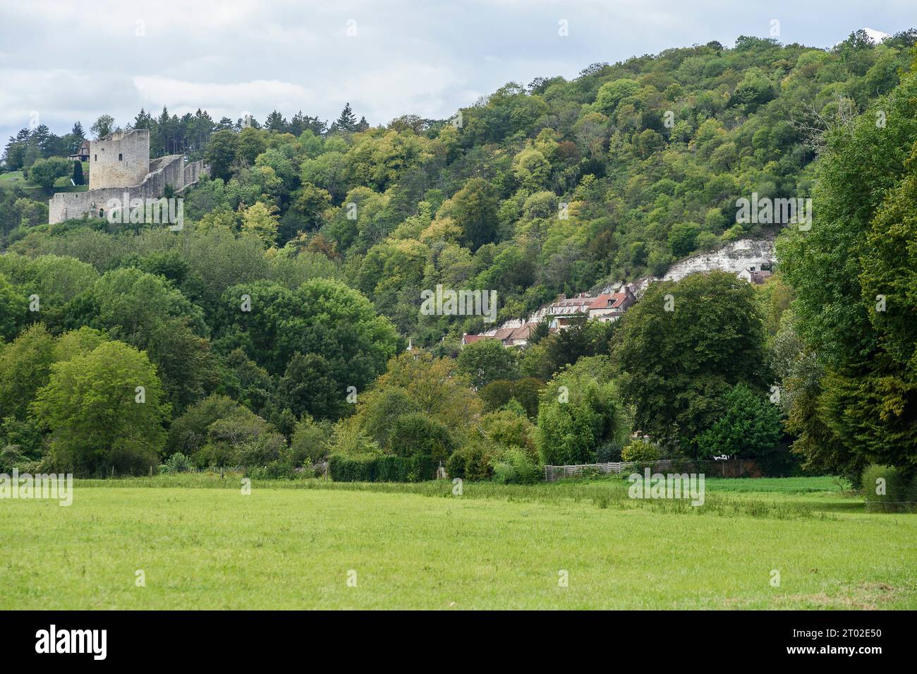 La Roche-Guyon in the Regional Natural Parc of the Vexin with its ...