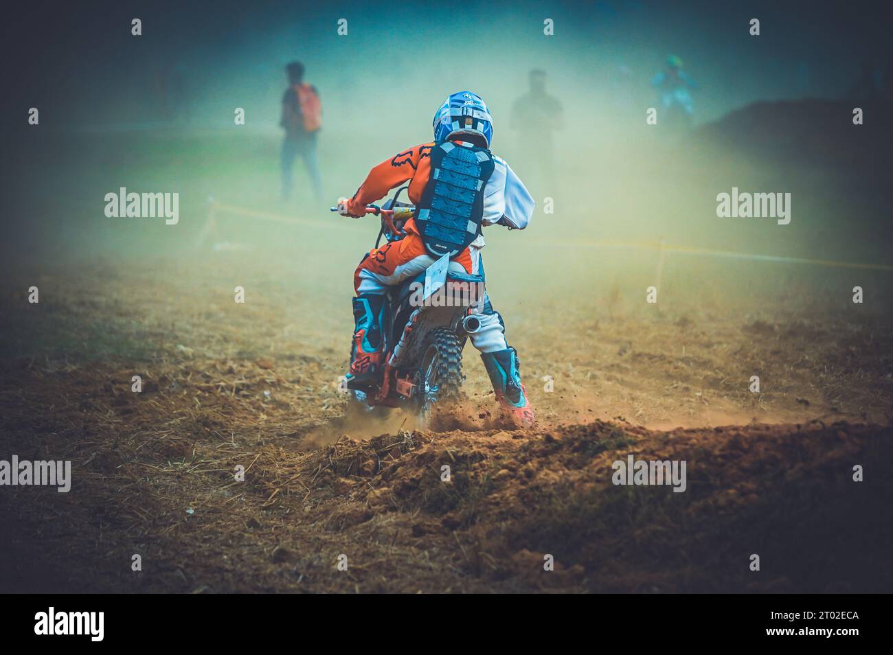 Mud Bike Race in kakkoor Kerala India, Bike Stunting Stock Photo - Alamy