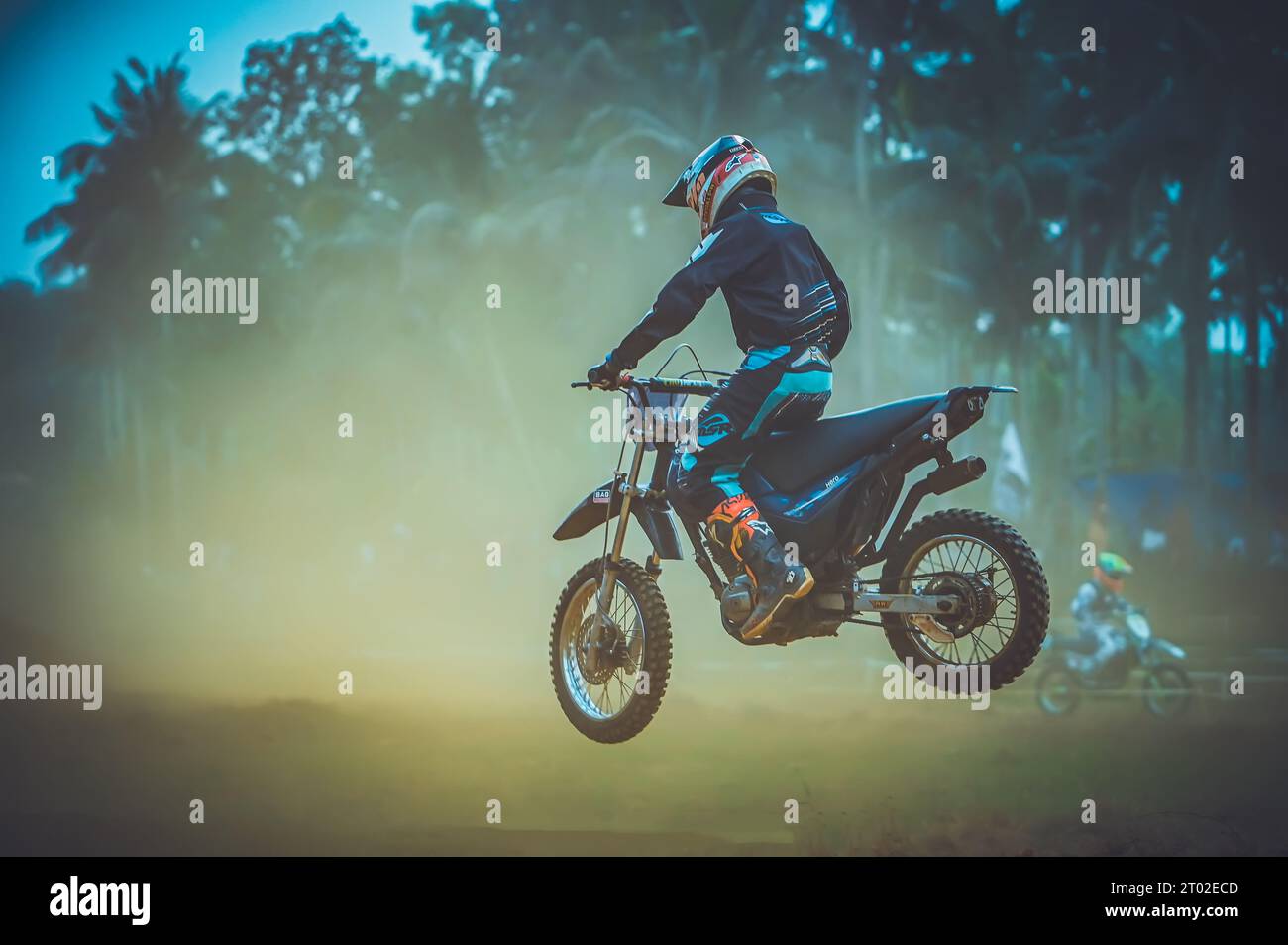 Mud Bike Race in kakkoor Kerala India, Bike Stunting Stock Photo - Alamy