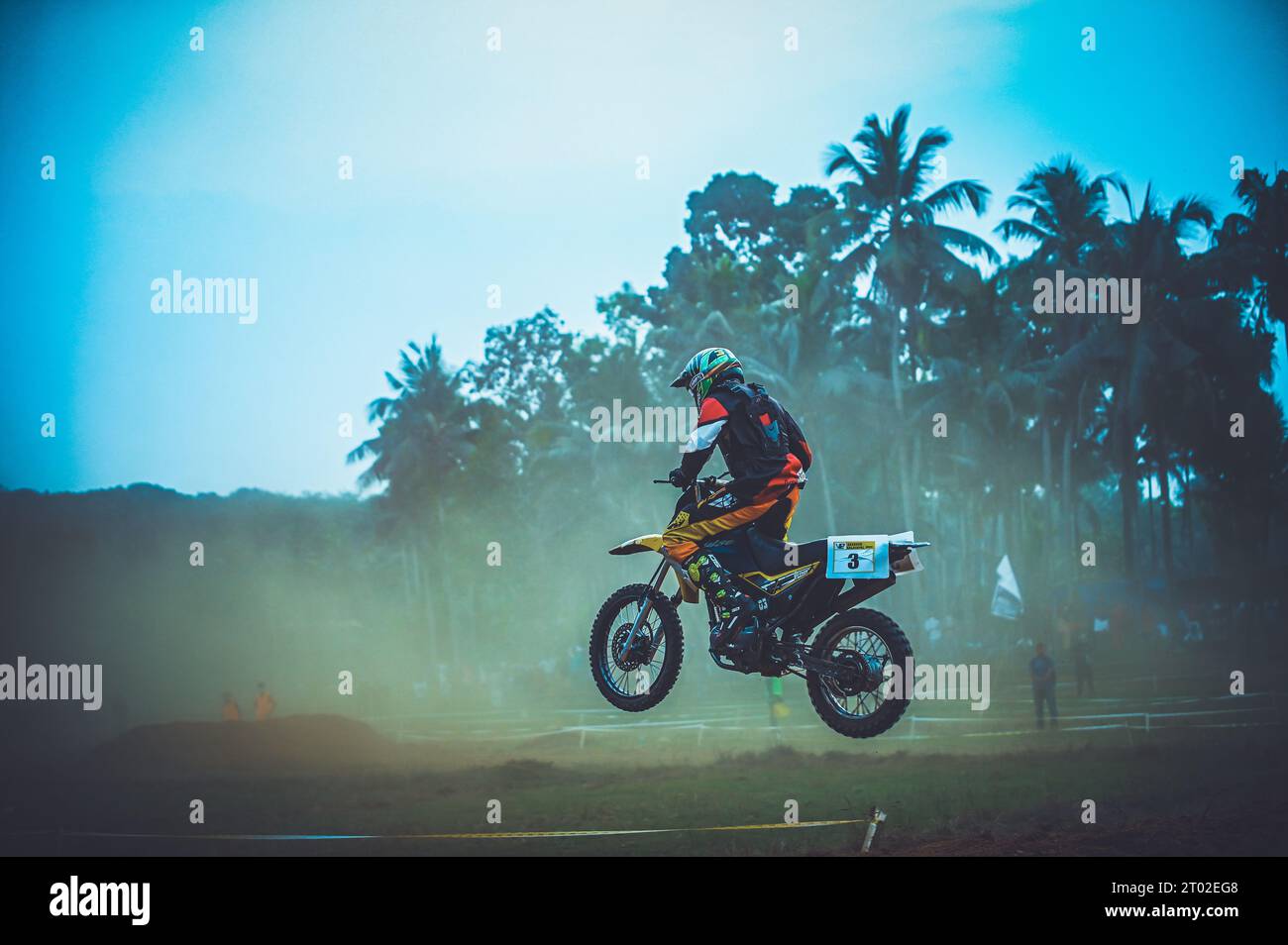 Mud Bike Race in kakkoor Kerala India, Bike Stunting Stock Photo - Alamy