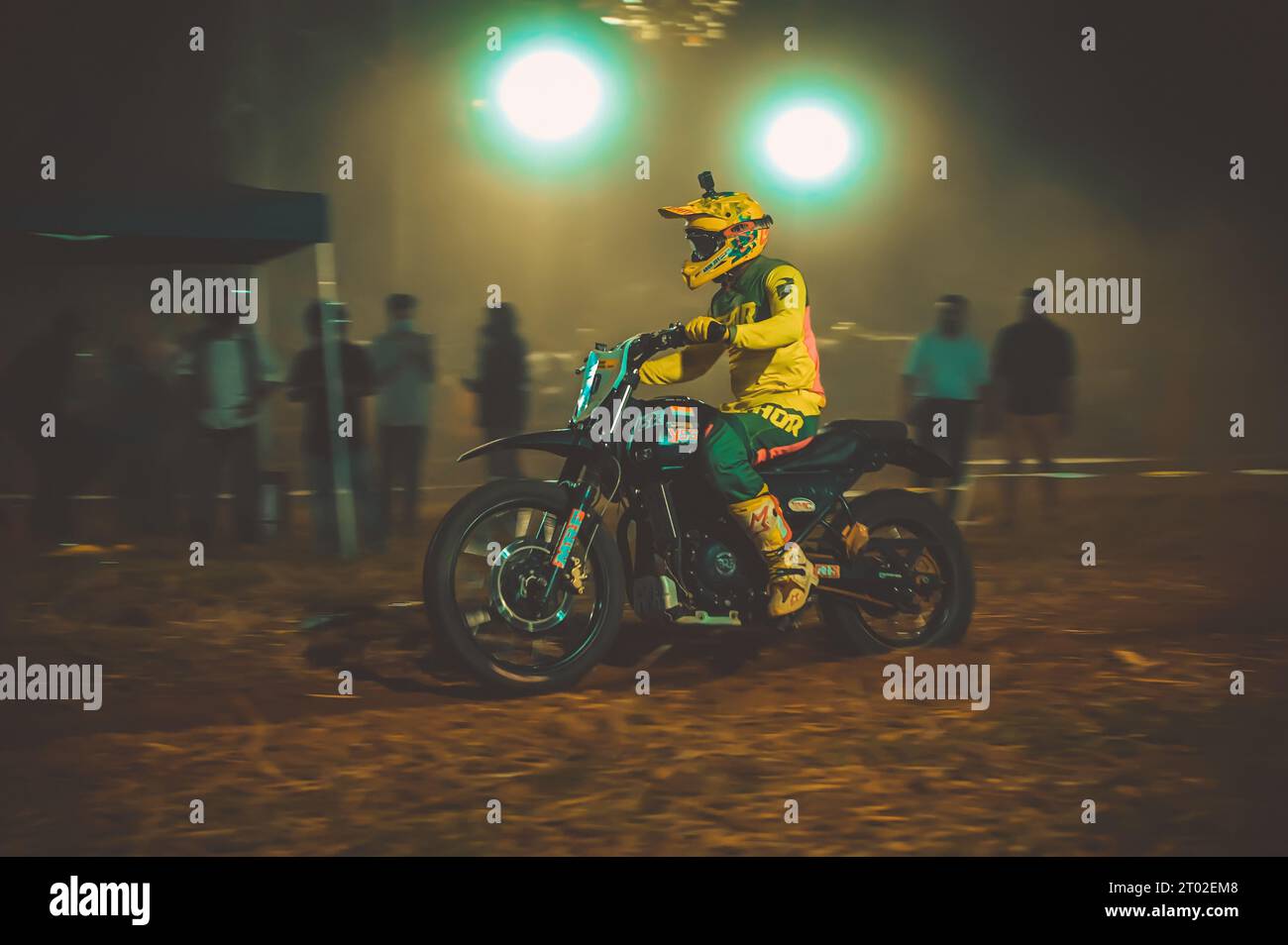 Mud Bike Race in kakkoor Kerala India, Bike Stunting Stock Photo - Alamy