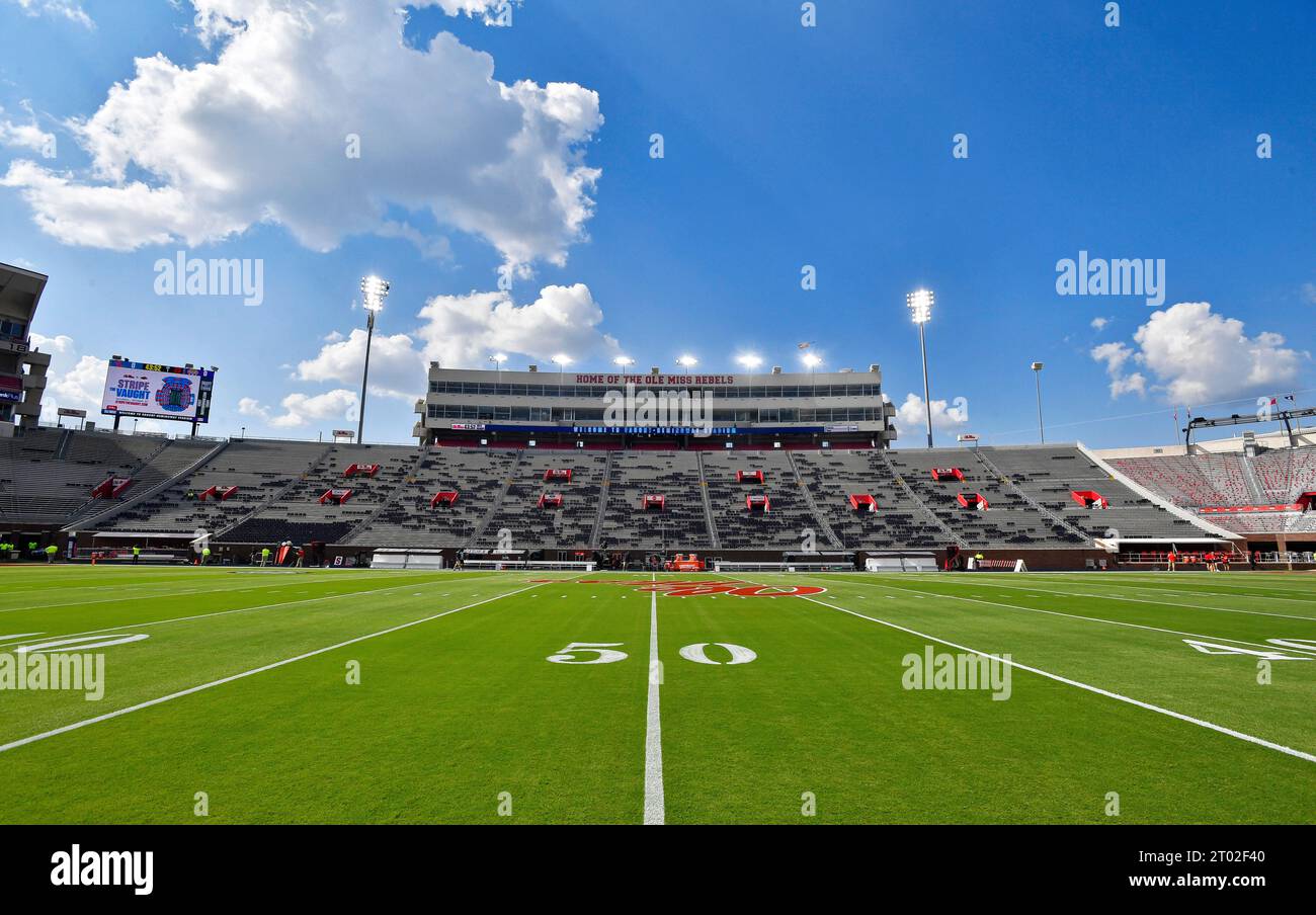 Oxford, MS, USA. 30th Sep, 2023. An empty Vaught-Hemingway before a ...