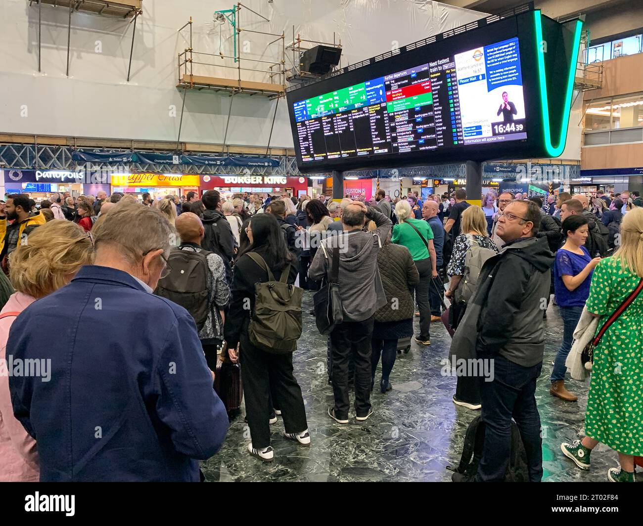 Cancelled train london strike hi-res stock photography and images - Alamy