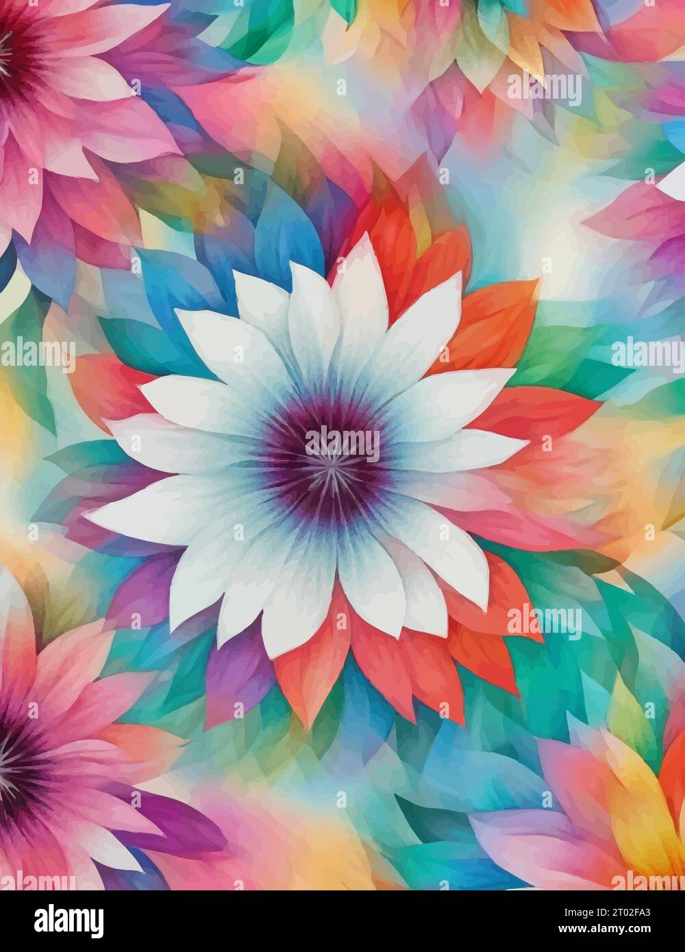 The "Abstract Flower Pattern" a visually captivating image that ...