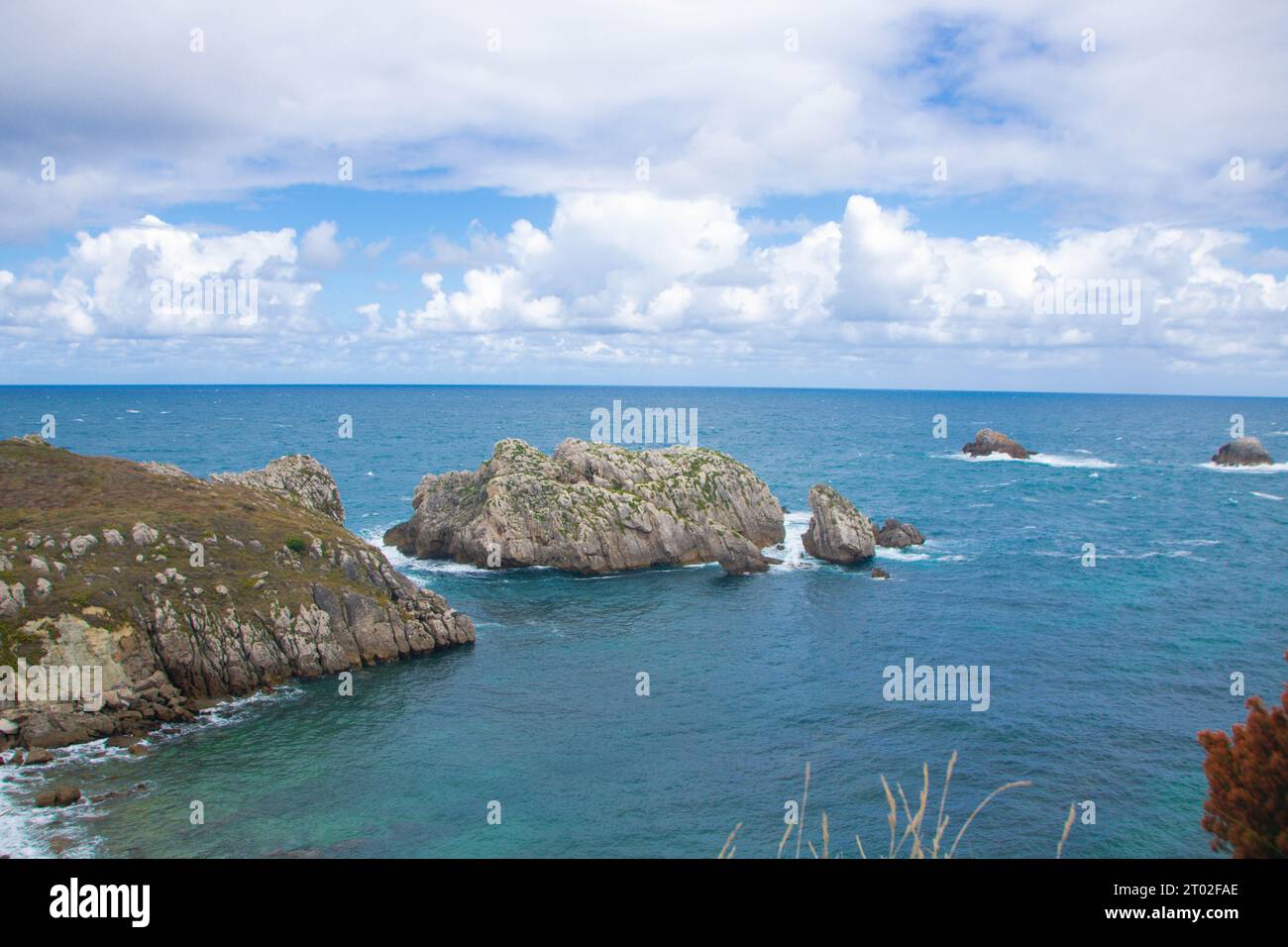 Landscape of Costa Quebrada in Cantabria, Spain Stock Photo - Alamy