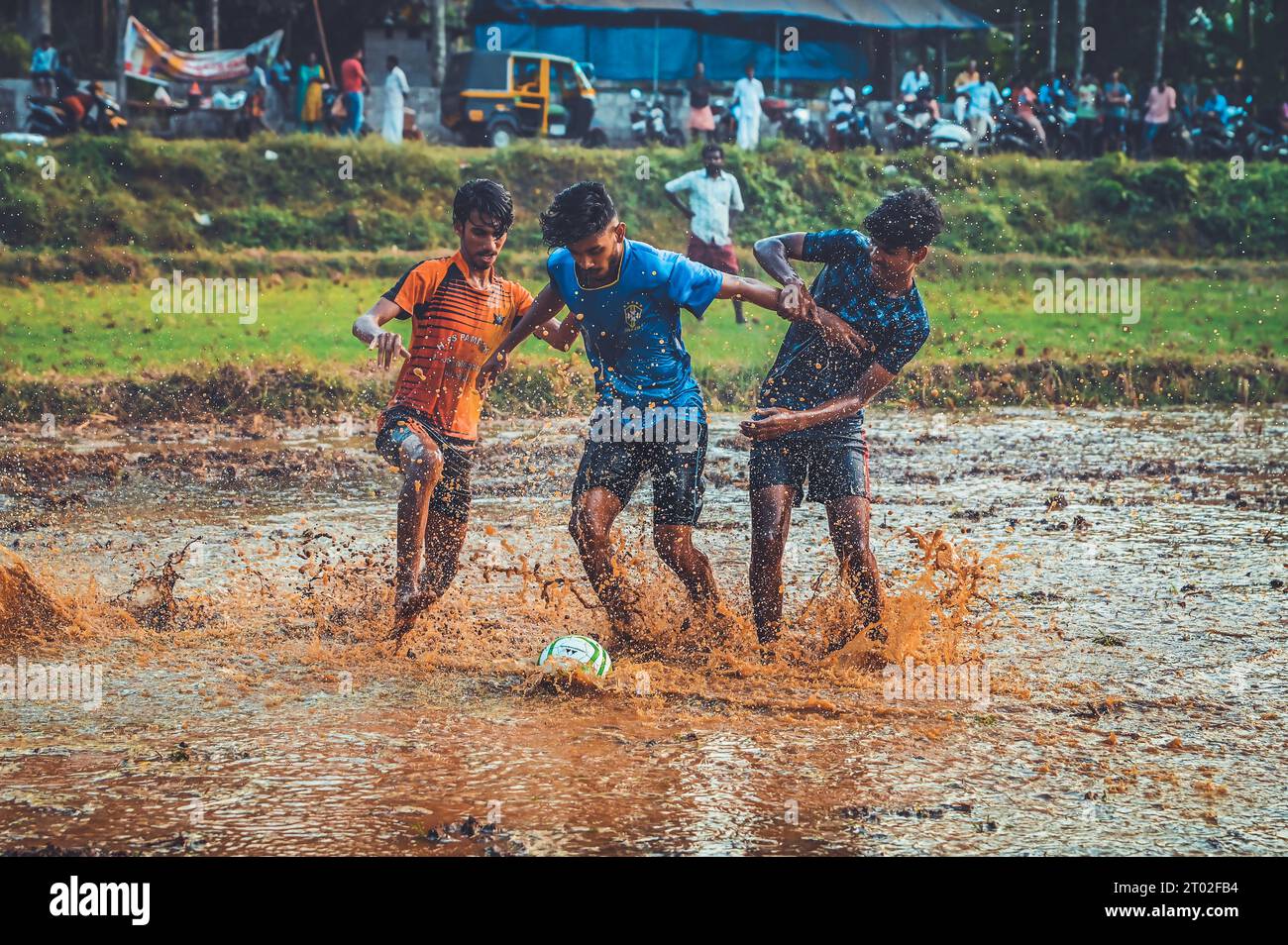 Muddy wet football ground hi-res stock photography and images - Alamy