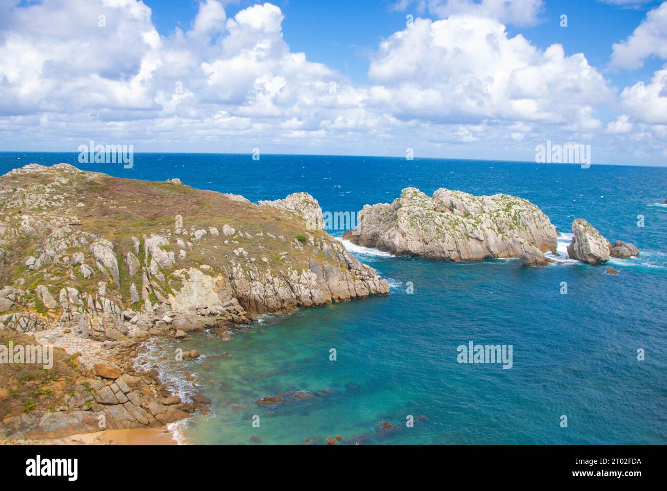 Landscape of Costa Quebrada in Cantabria, Spain Stock Photo - Alamy
