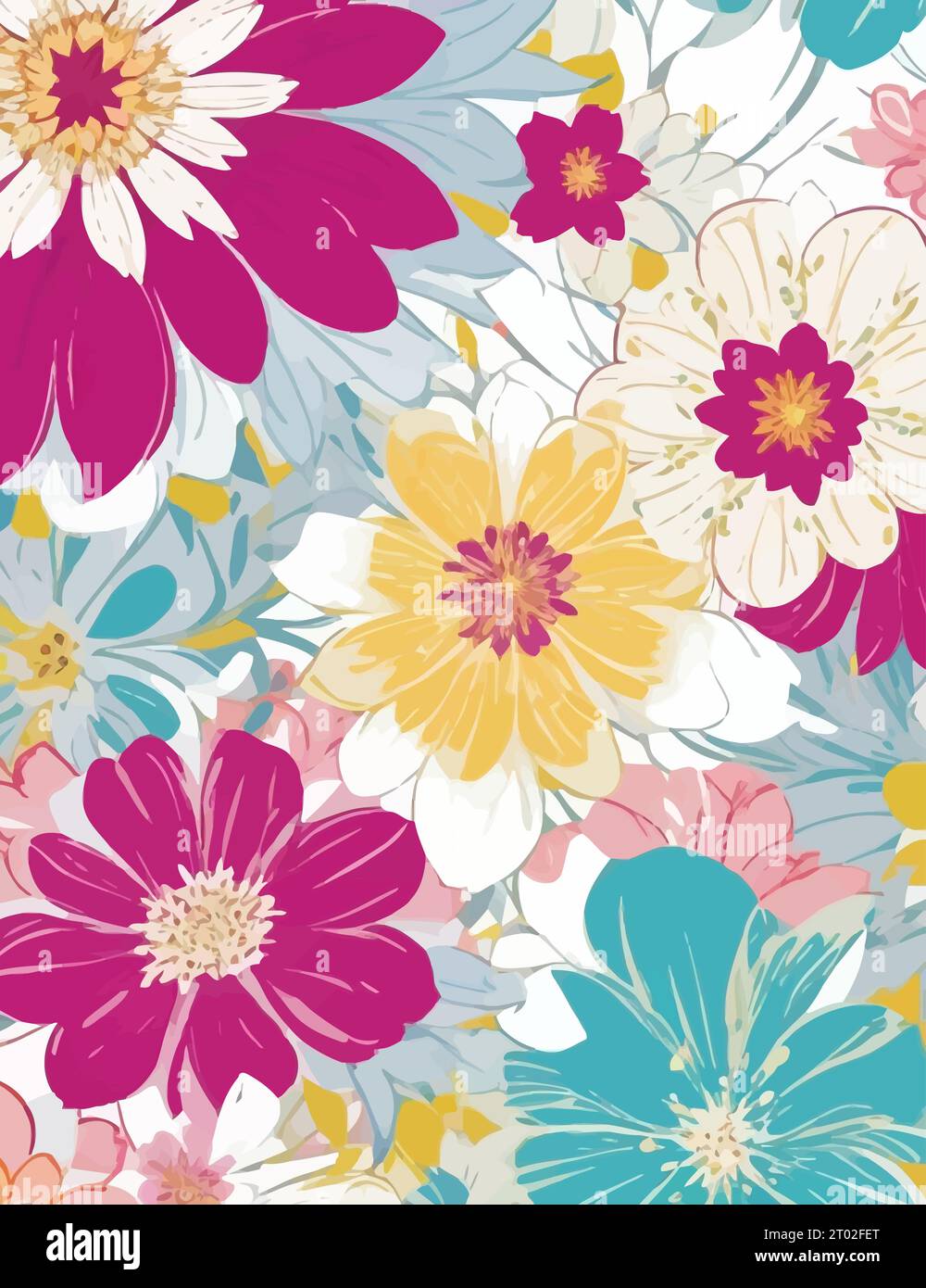 The "Abstract Flower Pattern" a visually captivating image that ...