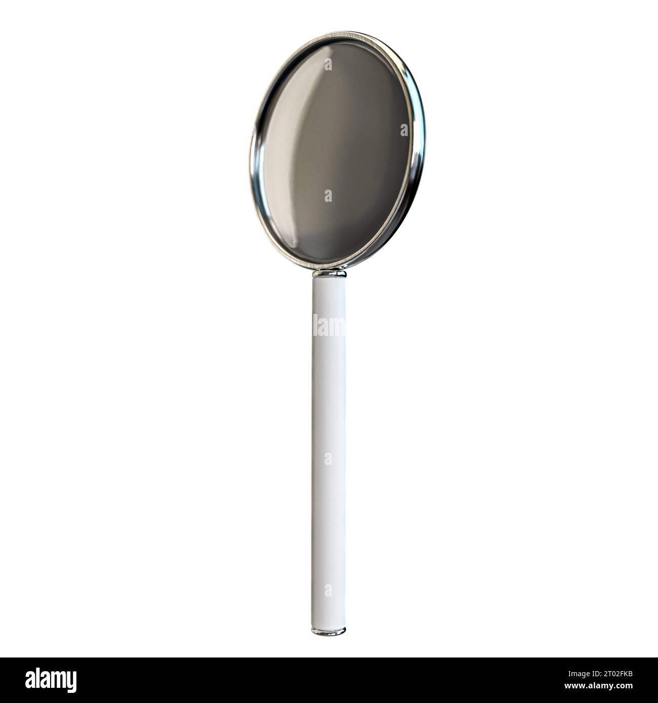 magnifier isolated on white background 3d illustration Stock Photo - Alamy