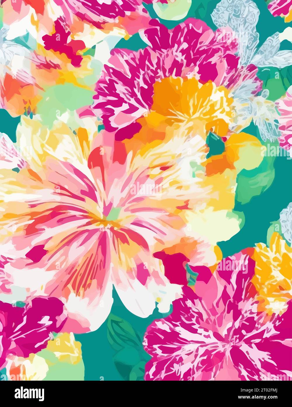The "Abstract Flower Pattern" a visually captivating image that ...