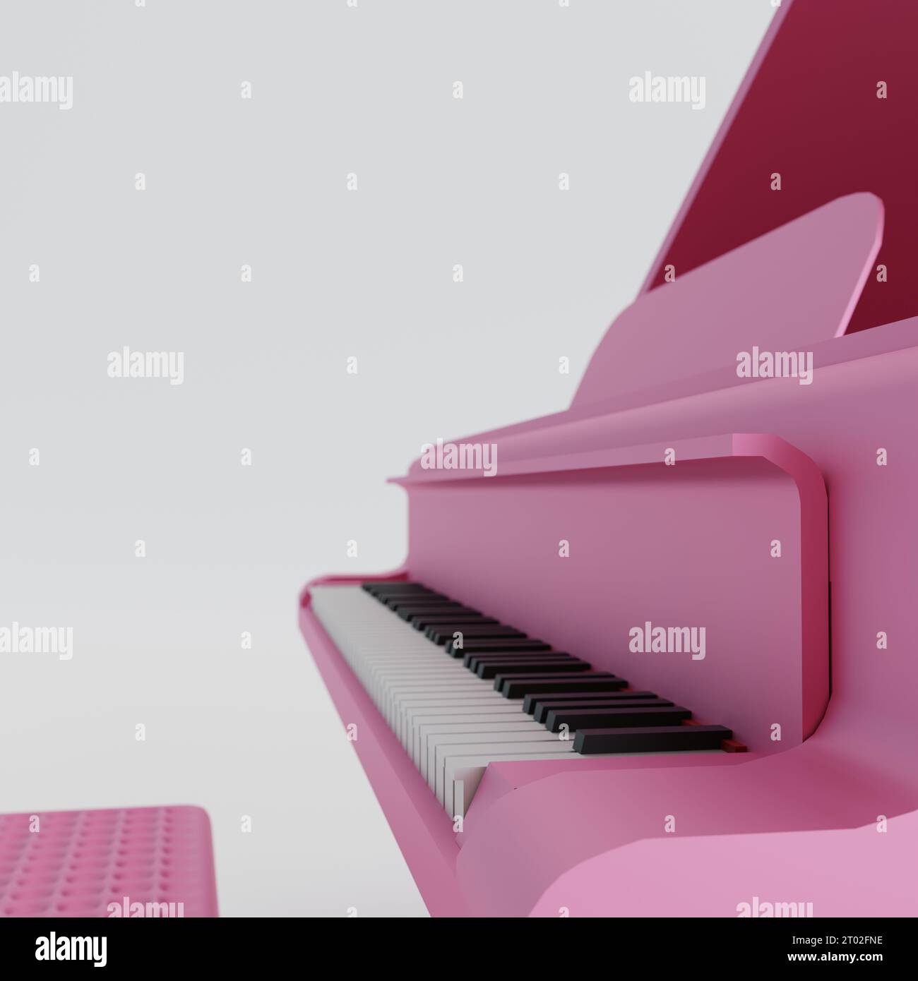 Pink Grand Piano Wallpaper