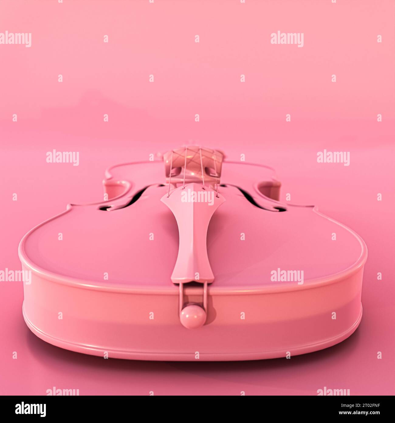 pink violin isolated on pink background 3d illustration Stock Photo - Alamy