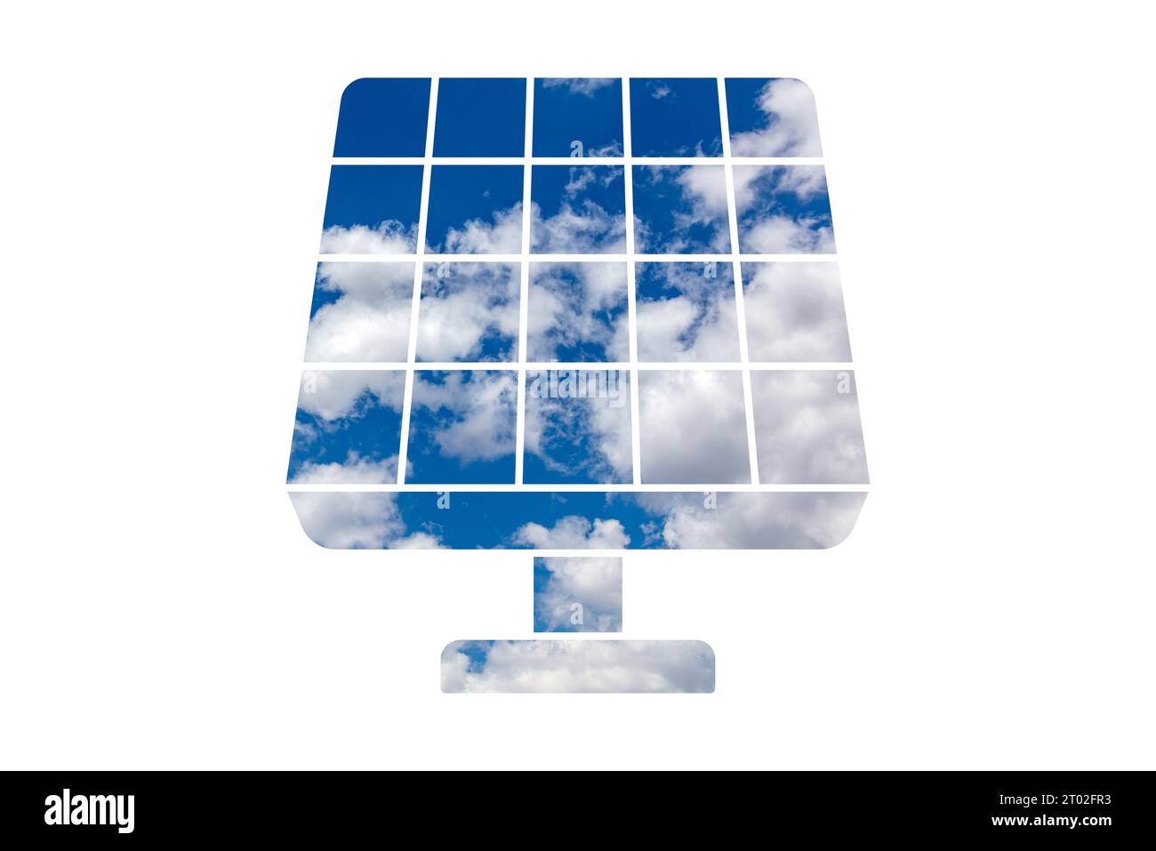 3D illustration solar panels isolated on white background. Set solar ...