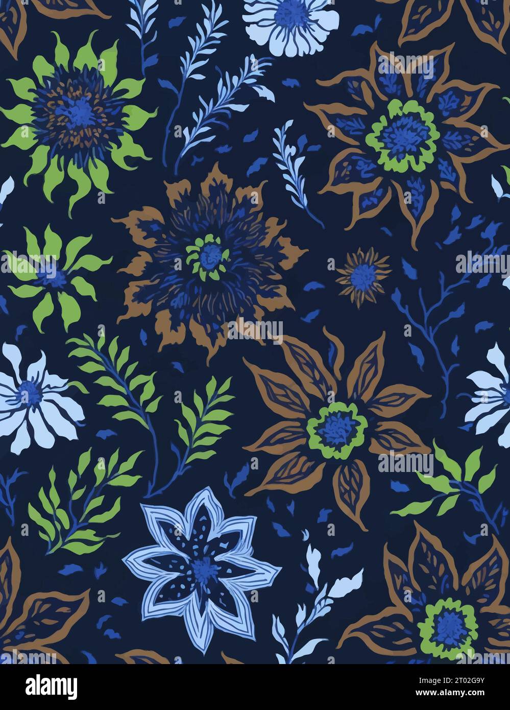 The "Abstract Flower Pattern" a visually captivating image that ...