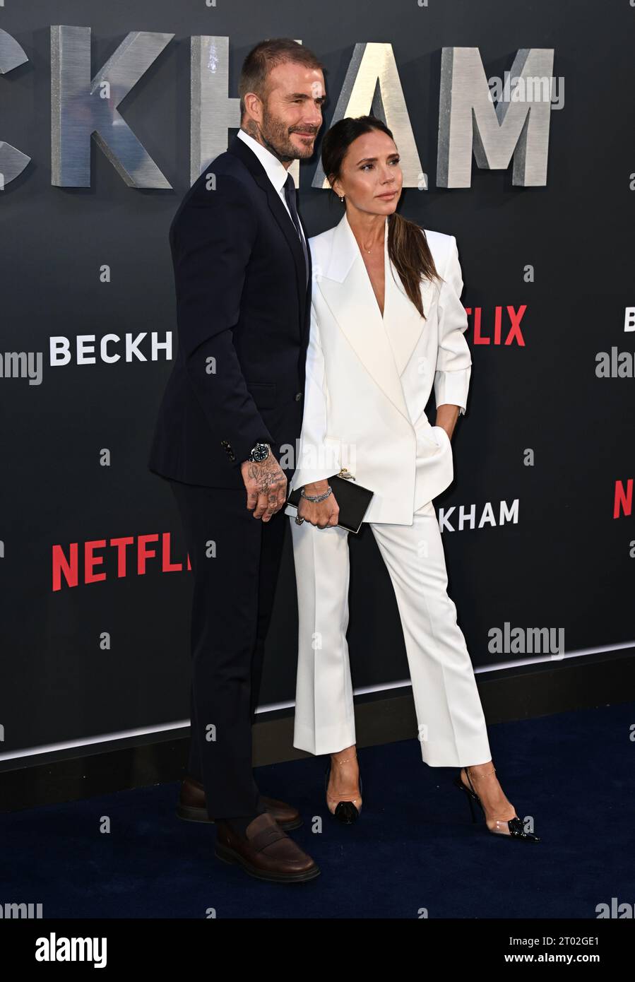 London, UK. October 3rd, 2023. David Beckham and Victoria Beckham ...