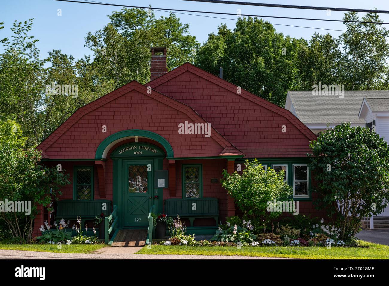Library, Jackson, New Hampshire, USA Stock Photo - Alamy