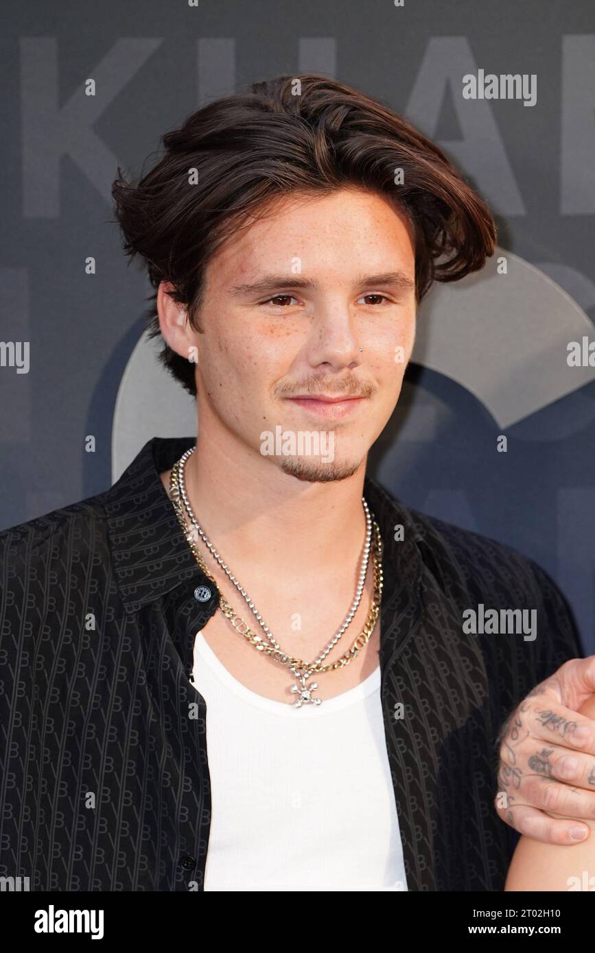 Cruz Beckham arrives for the premiere of Netflix's documentary series ...