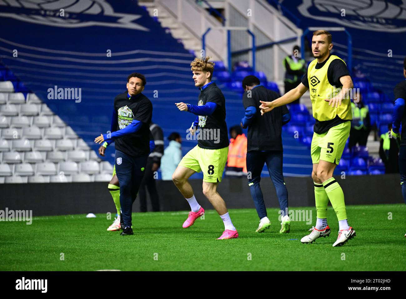 Jack Rudoni #8 of Huddersfield Town during the pre match warm up for ...