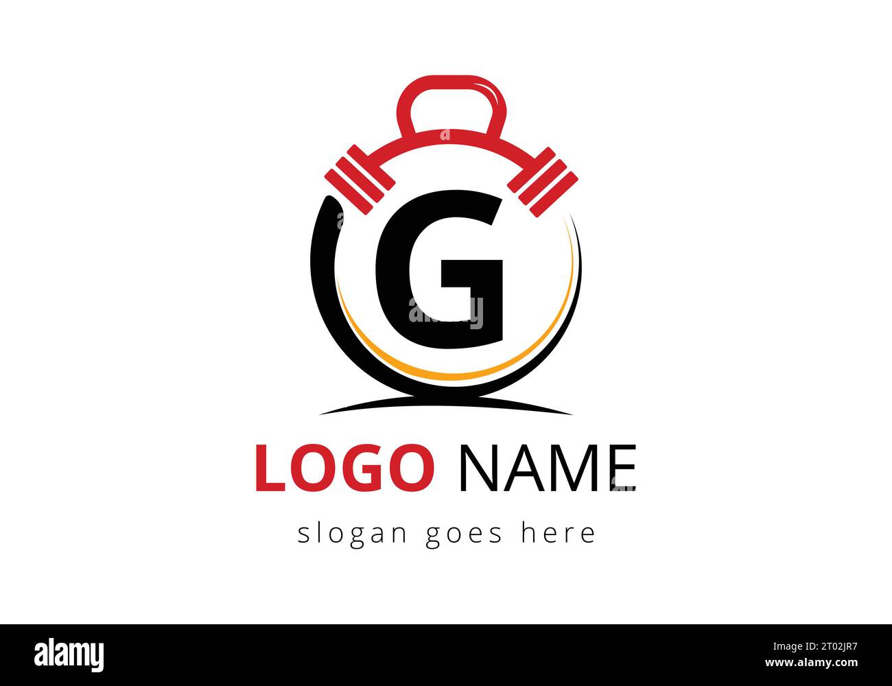 Letter G Logo With barbell. Fitness Gym logo. Lifting vector logo ...