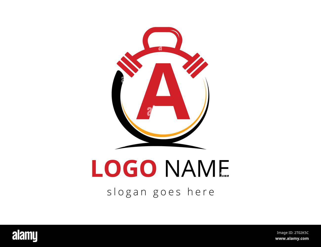 Letter A Logo With barbell. Fitness Gym logo. Lifting vector logo ...