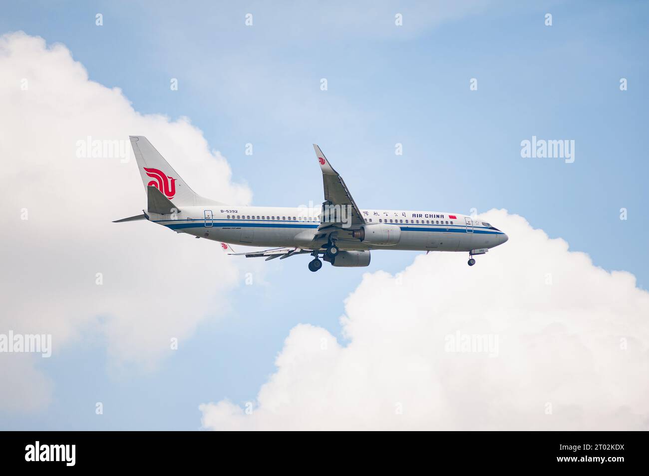 26.07.2023, Singapore, Republic of Singapore, Asia - Air China Boeing ...