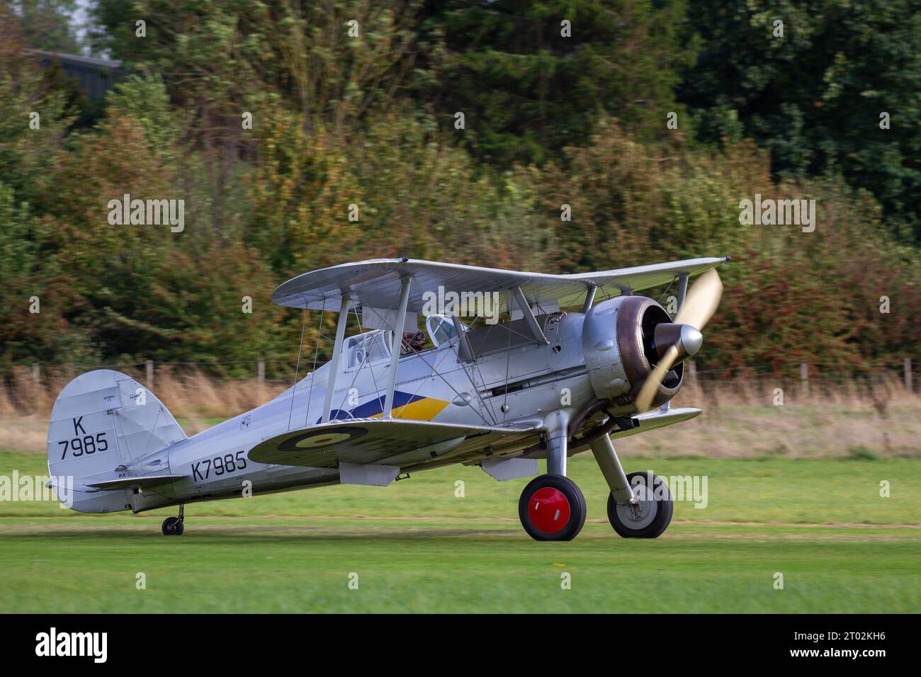 A Gloster Gladiator at the Shuttleworth Collection Race Day Air Show ...