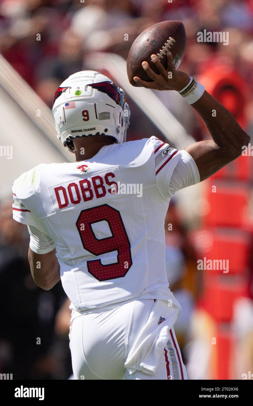 Oct 1, 2023; Santa Clara, CA, USA; Arizona Cardinals quarterback Joshua ...