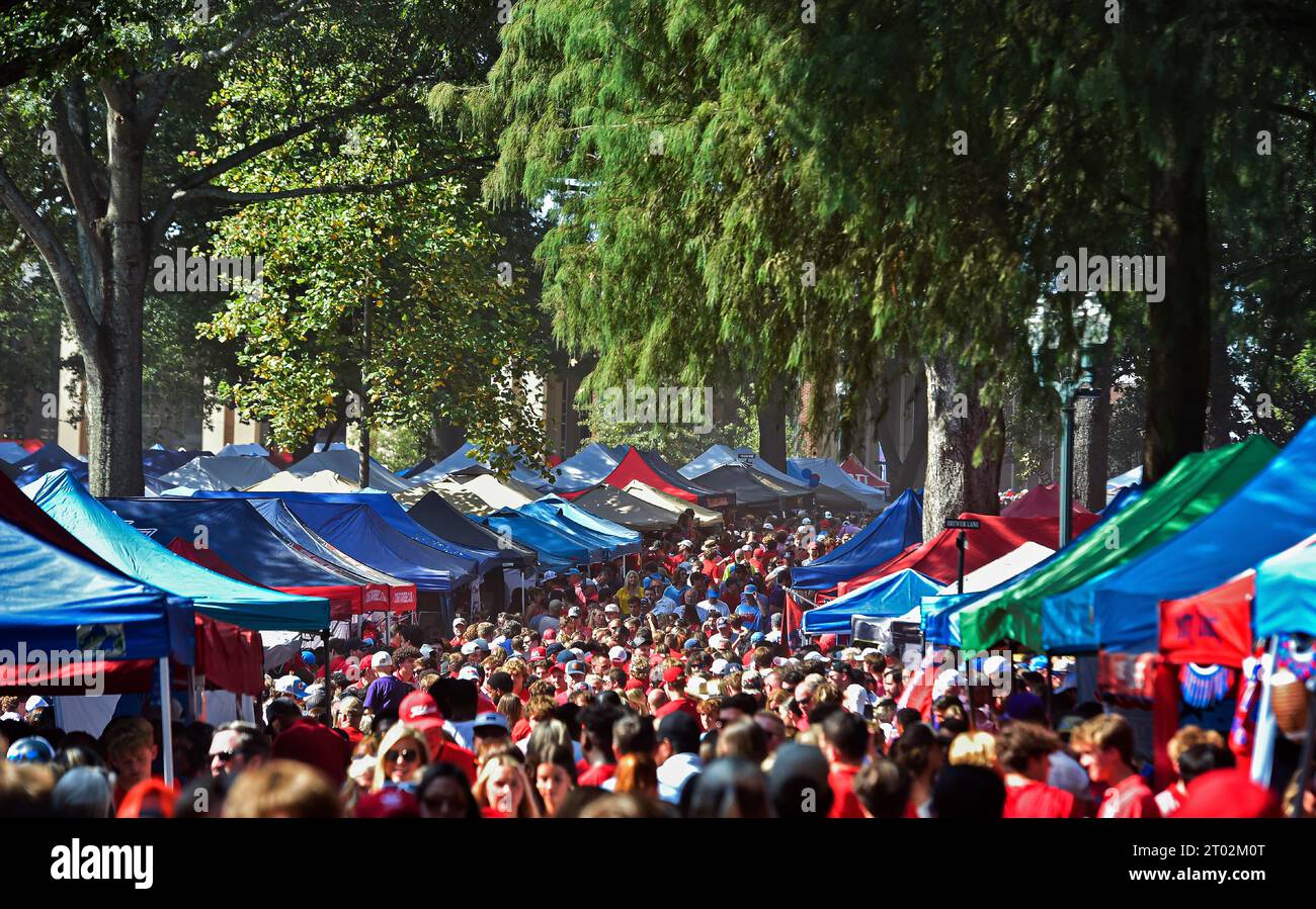 September 30, 2023: Fans walk through The Grove before a college ...
