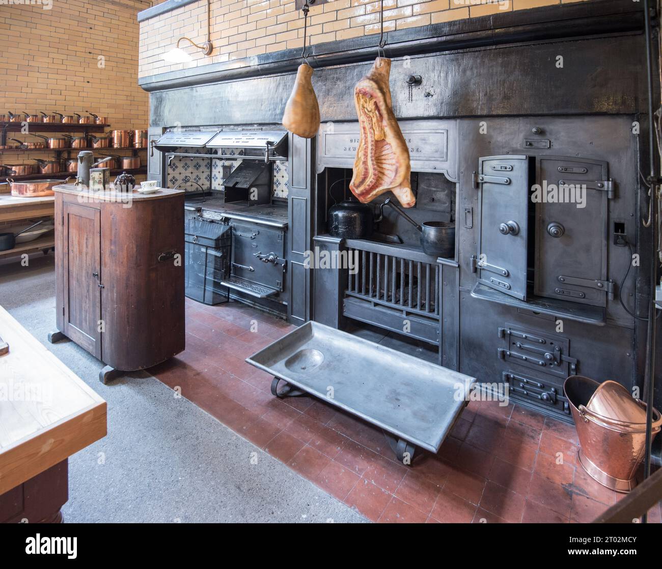 Inside the kitchen of Cragside House, a Victorian country house near ...