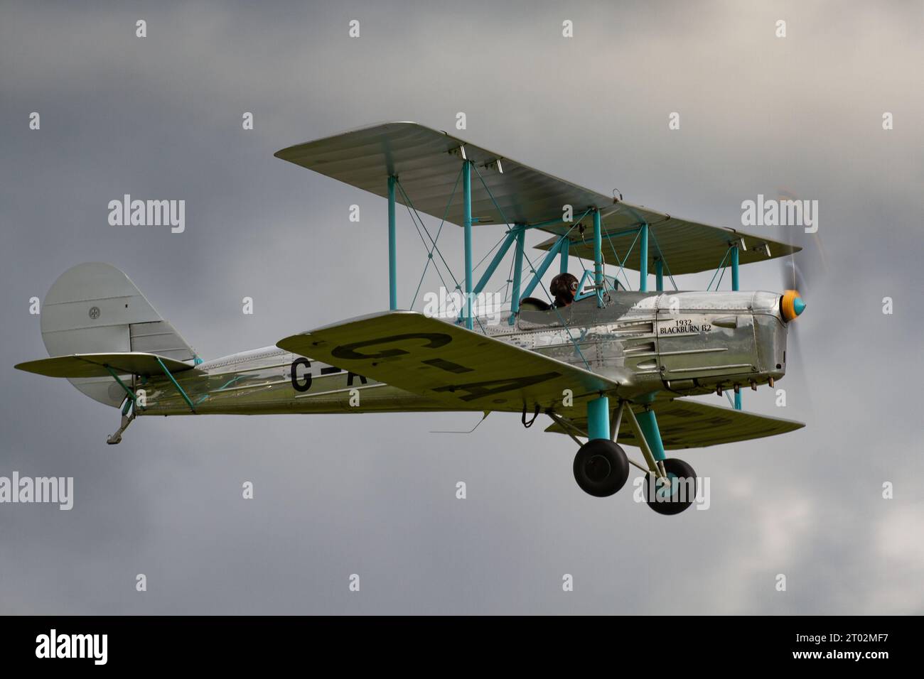 A Blackburn B.2 Biplane at the Shuttleworth Collection Race Day Air ...