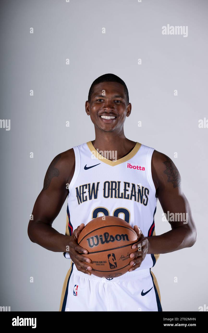 New Orleans Pelicans guard Malcolm Hill (33) poses for portraits during ...