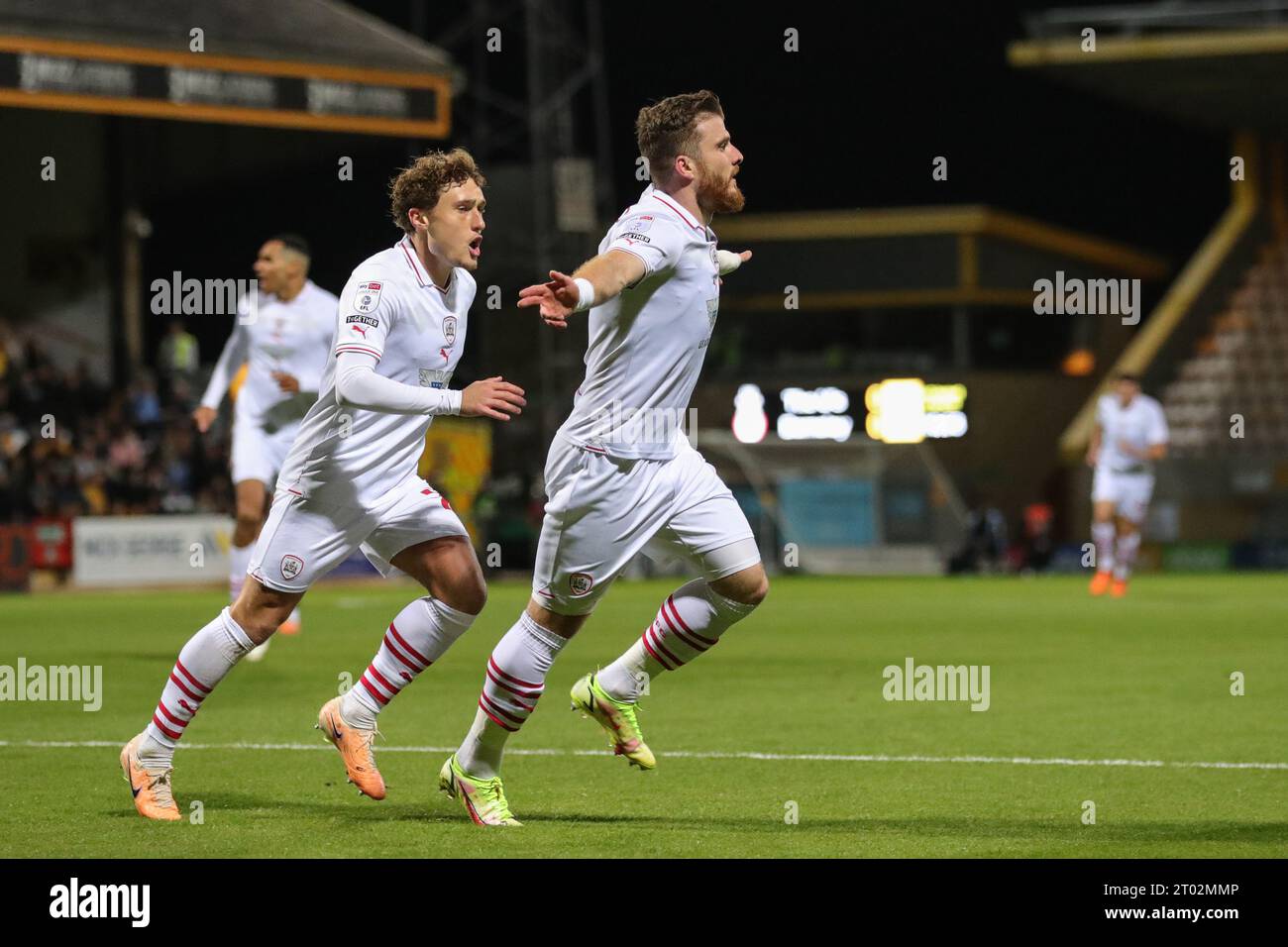Nicky Cadden #7 of Barnsley celebrates his goal to make it 0-1 during ...