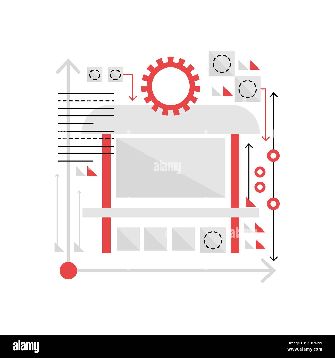 Smart city bus stop. Innovative public transportation, futuristic urban ...
