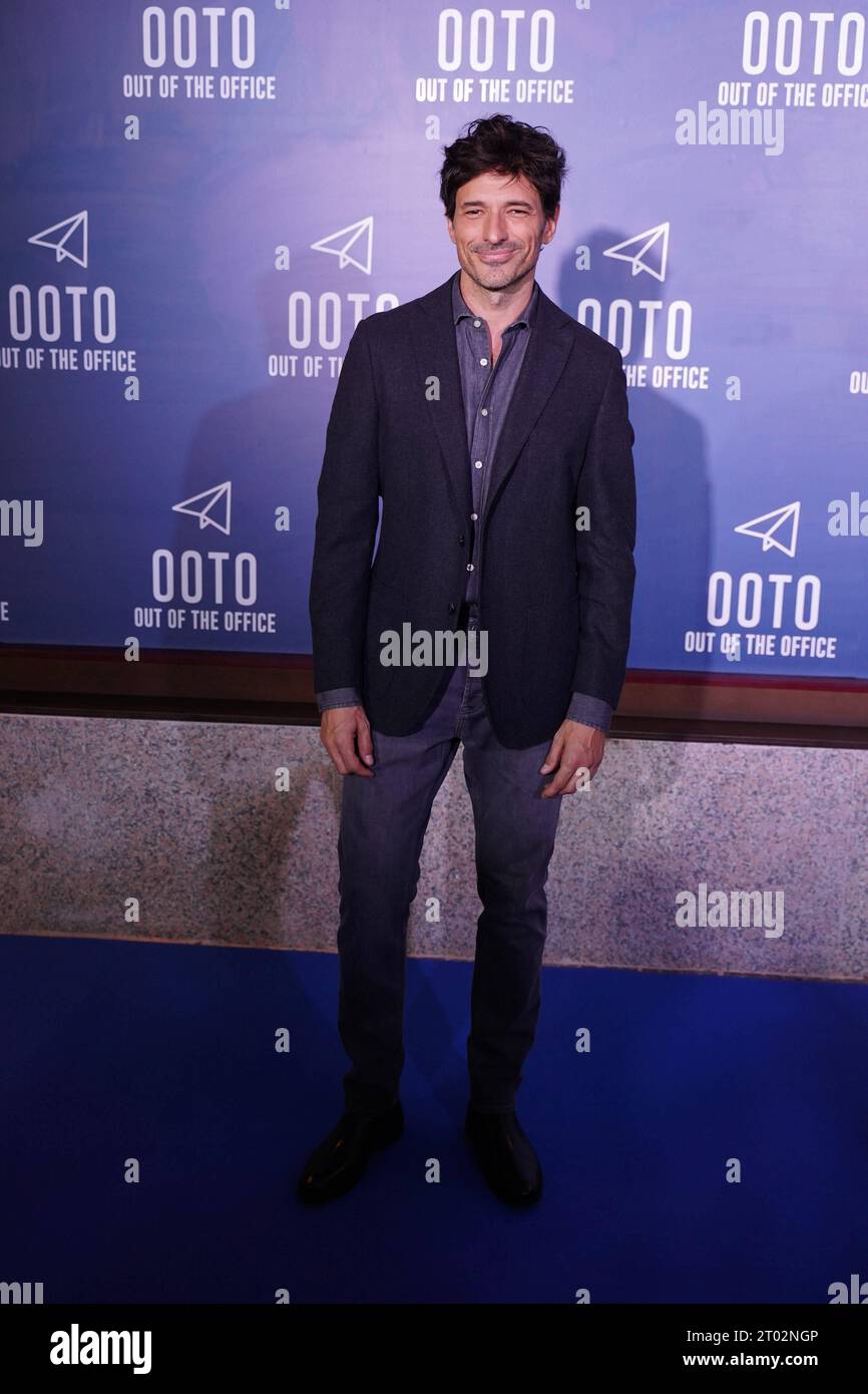 Madrid, Spain. 03rd Oct, 2023. Andres Velencoso during Ooto Brand event ...