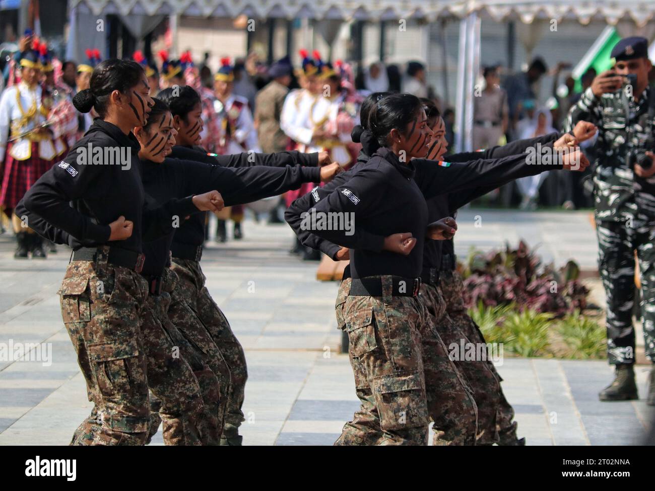October 03, 2023, Srinagar Kashmir, India : Women commandos of the ...