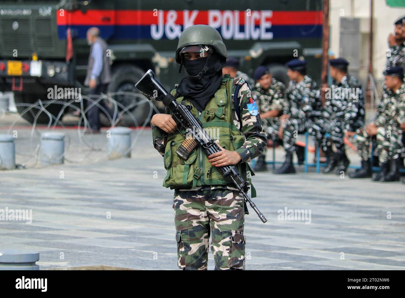 October 03, 2023, Srinagar Kashmir, India : An Indian women ...