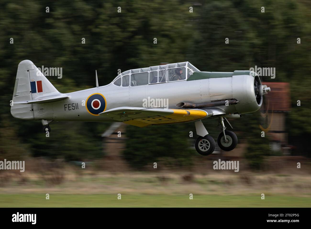 AT-16 Harvard at the Shuttleworth Collection Race Day Air Show 2023 ...