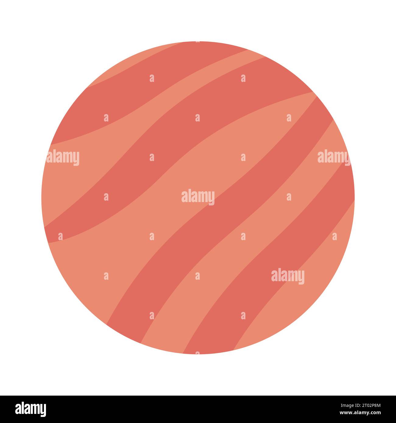 Striped planet sphere 2D cartoon object Stock Vector Image & Art - Alamy