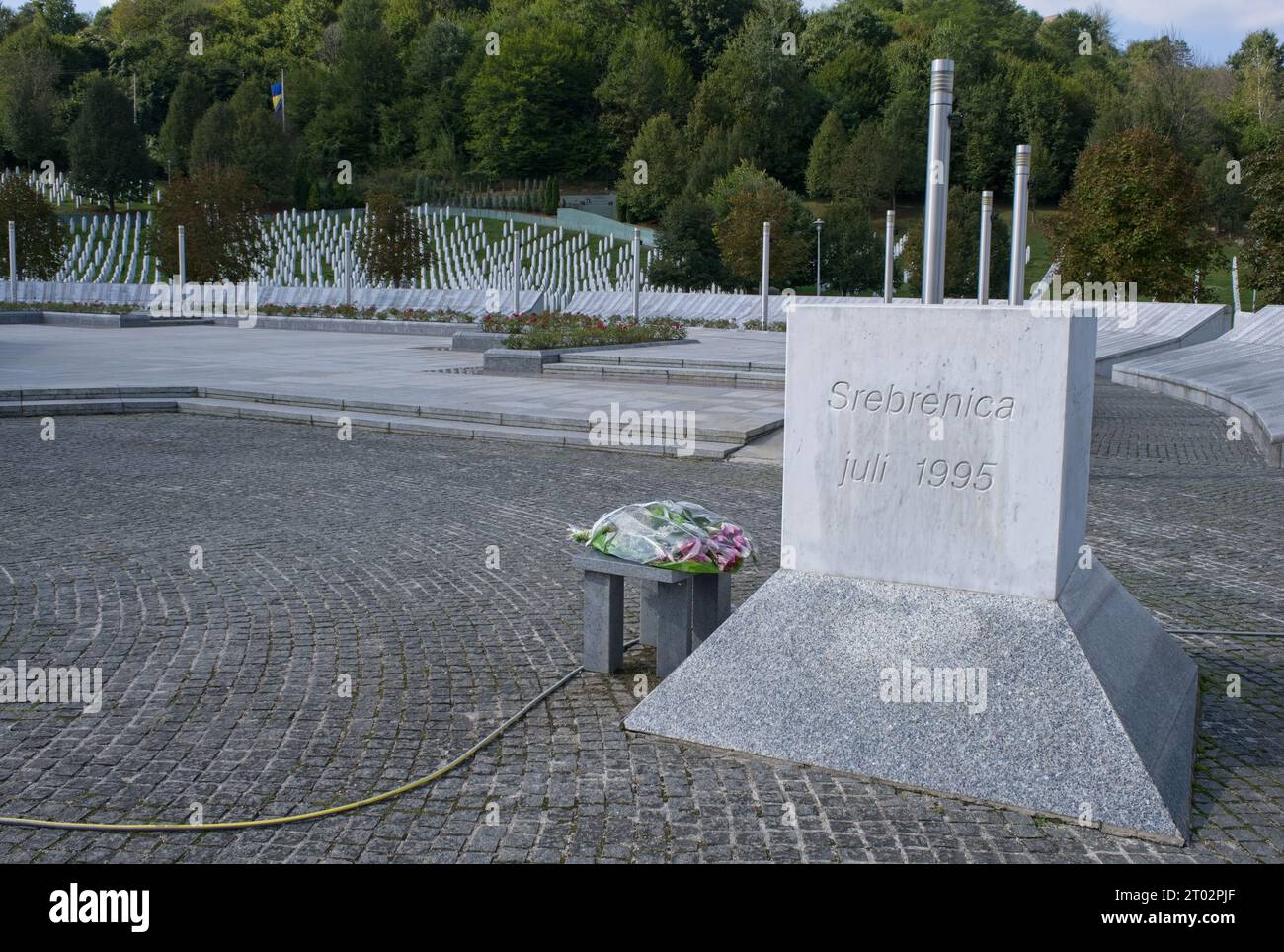 Potocari, Bosnia and Herzegovina - Oct 2, 2023: Srebrenica - Potocari ...