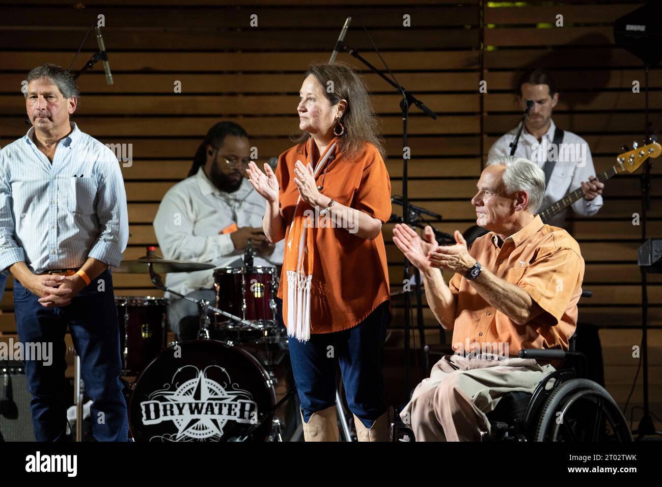 Texas Governor GREG ABBOTT (right)and wife, First Lady CECILIA ABBOTT ...
