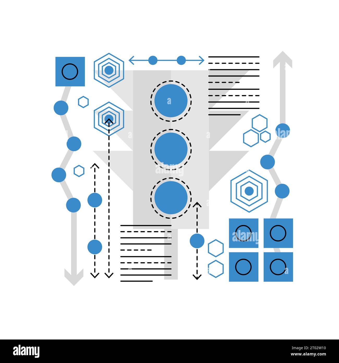 Innovative traffic lights. Futuristic smart city infrastructure, modern ...