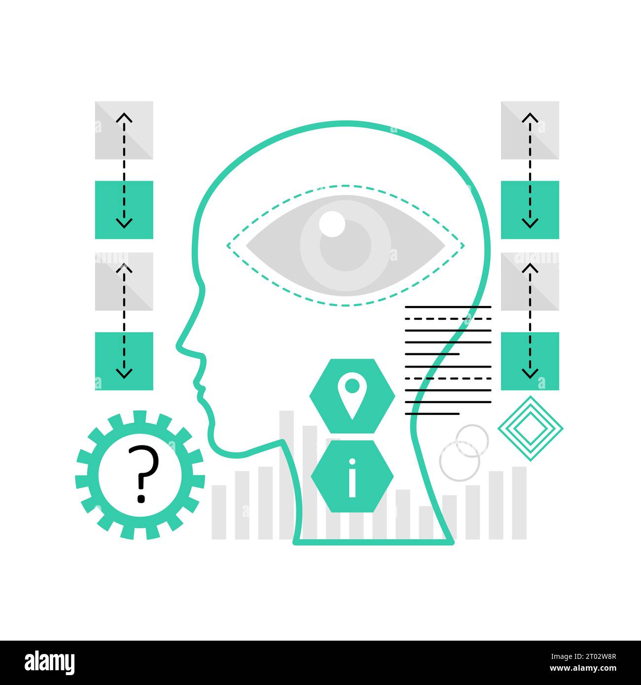 Startup business vision. Idea development, vision statement graphic ...