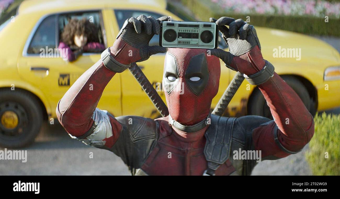 DEADPOOL 2 2018 20th Century Fox film with Ryan Reynolds Stock Photo ...