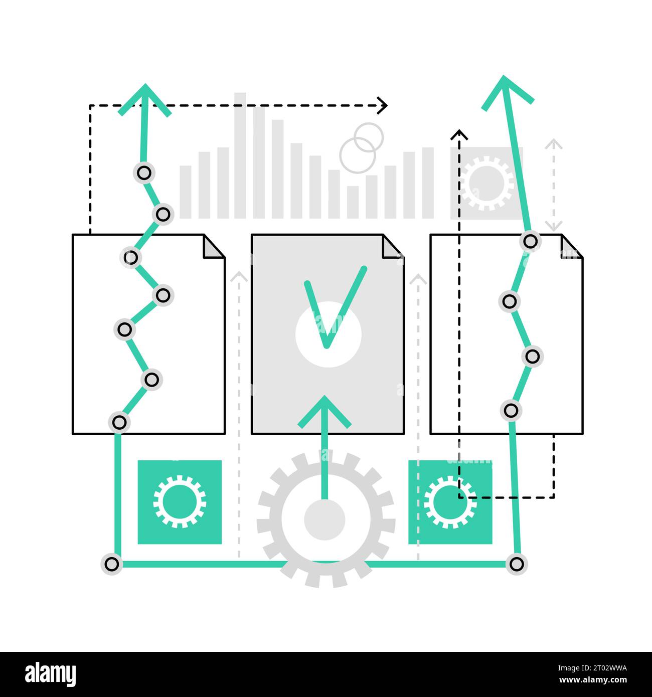 Startup development strategy. Business boost, effective management ...