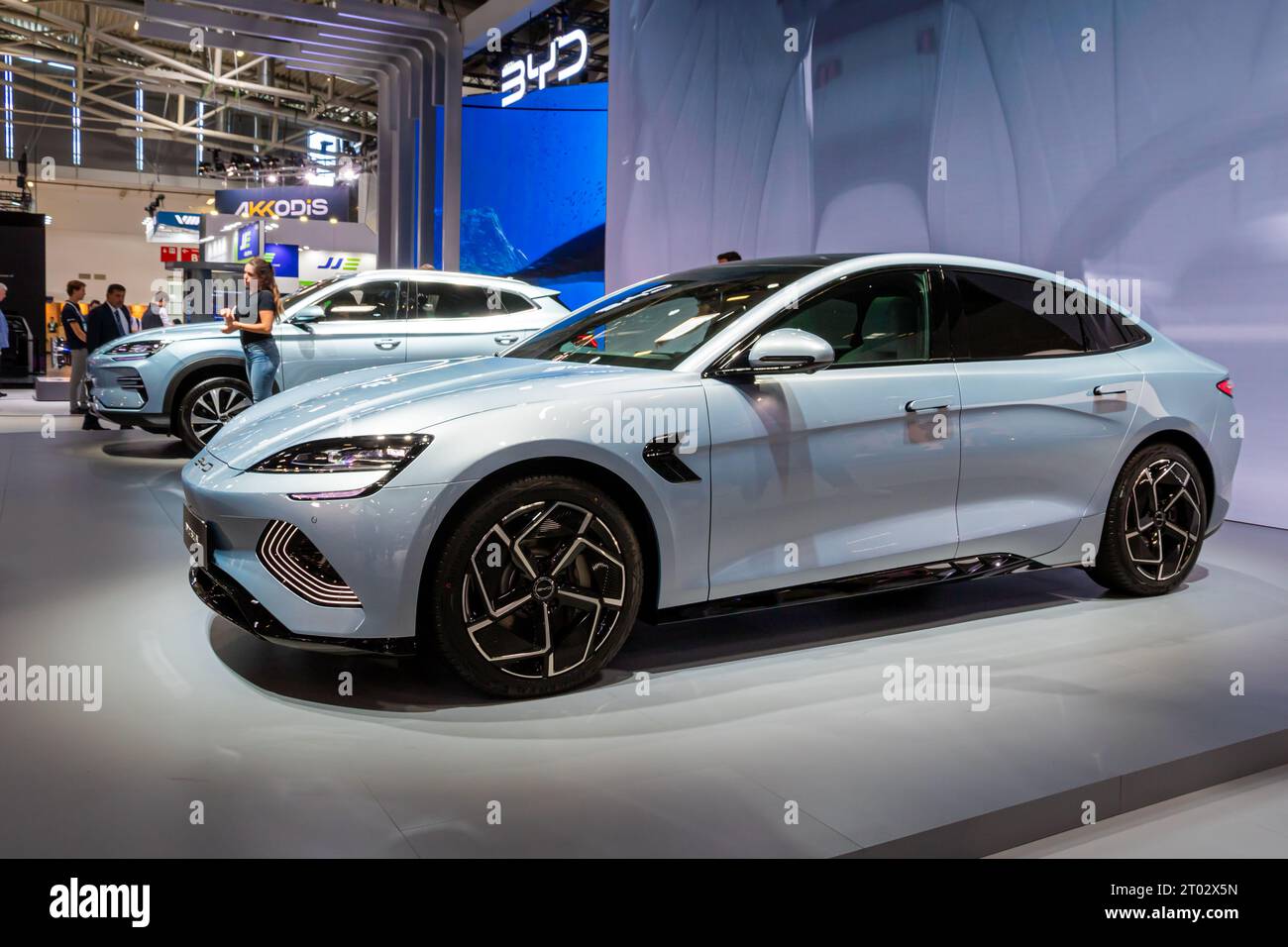 BYD Seal electric car at the IAA Mobility 2023 motor show in Munich ...