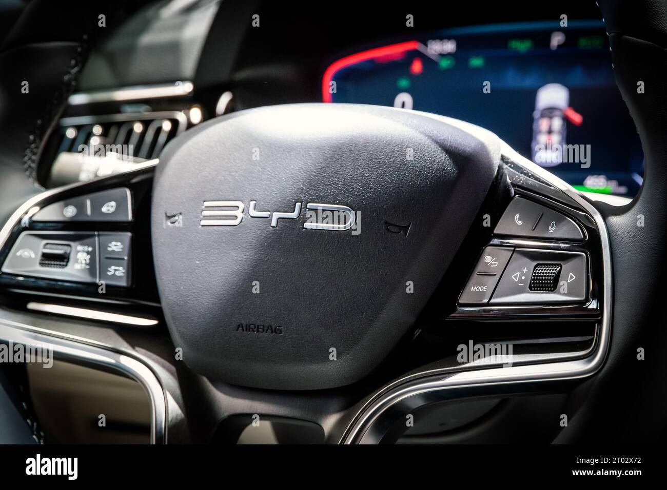 BYD Seal electric car at the IAA Mobility 2023 motor show in Munich ...