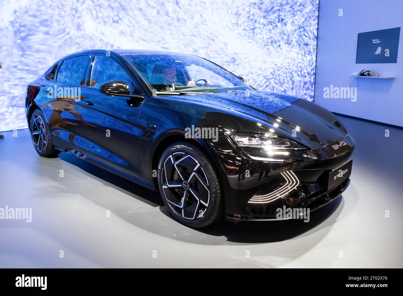 BYD Seal electric car at the IAA Mobility 2023 motor show in Munich ...